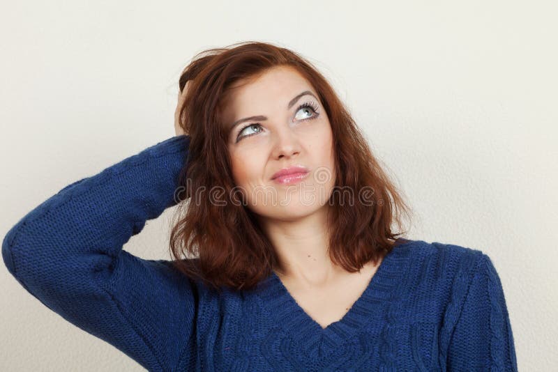 She wondered stock photo. Image of blouse, twenty, people - 23125172