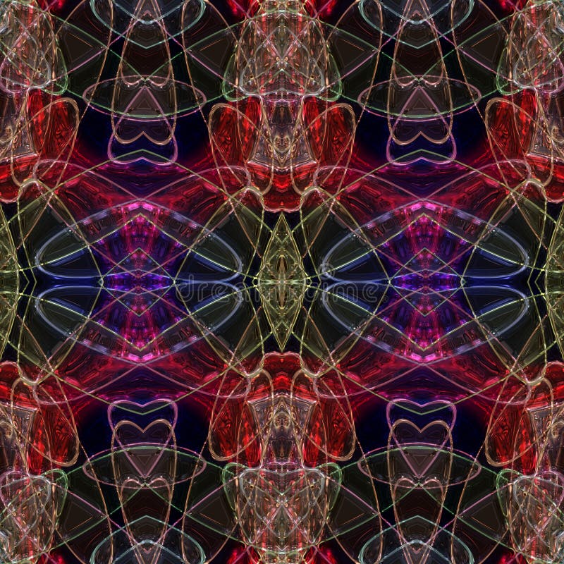 Wonderful Abstract Illustrated Glass Design Stock Photo - Image of ...