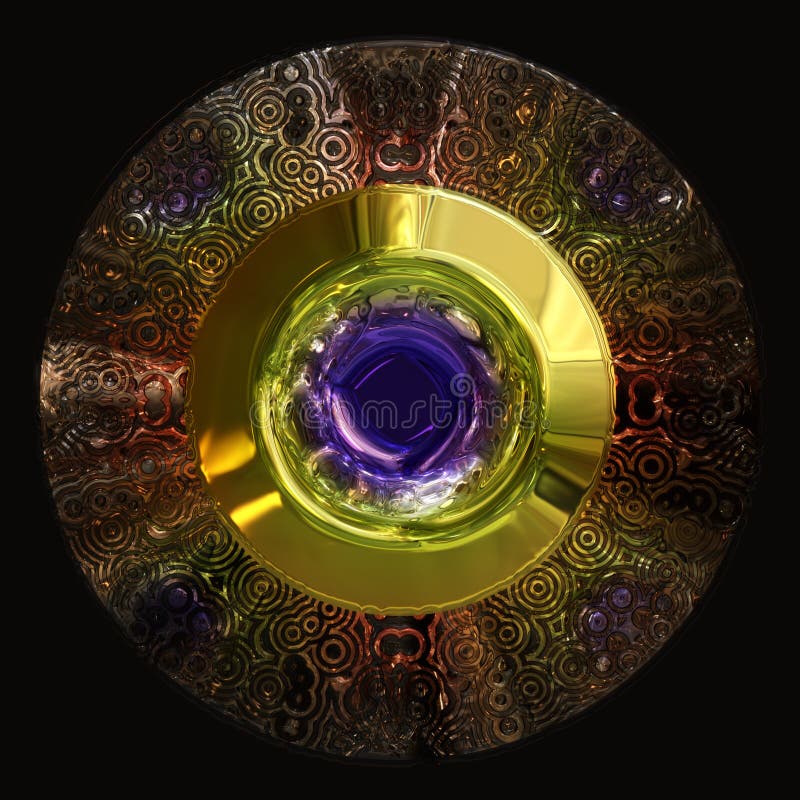 Wonderful Abstract Illustrated Glass Object Stock Illustration ...