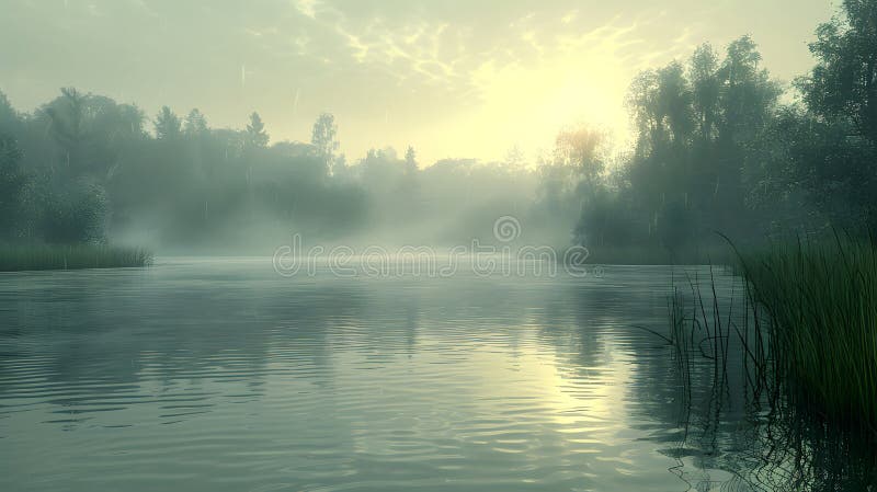 A Wonderful Artistic Depiction of the Purity of Nature Stock Image ...