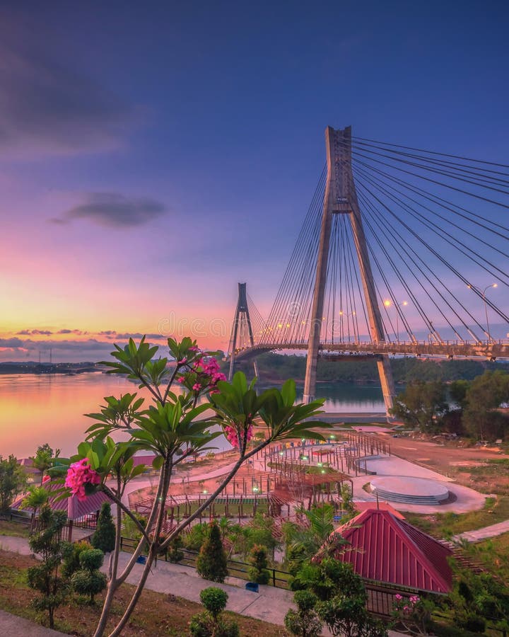 Barelang Batam Bridge Wonderful Indonesia Stock Photo - Image of ...