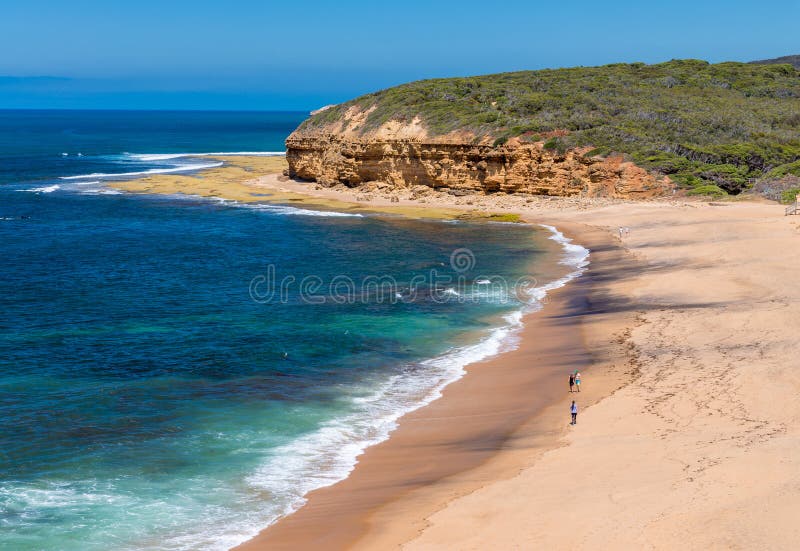 Wonderful Beach on Great Ocean Road, Australia Stock Image - Image of ...
