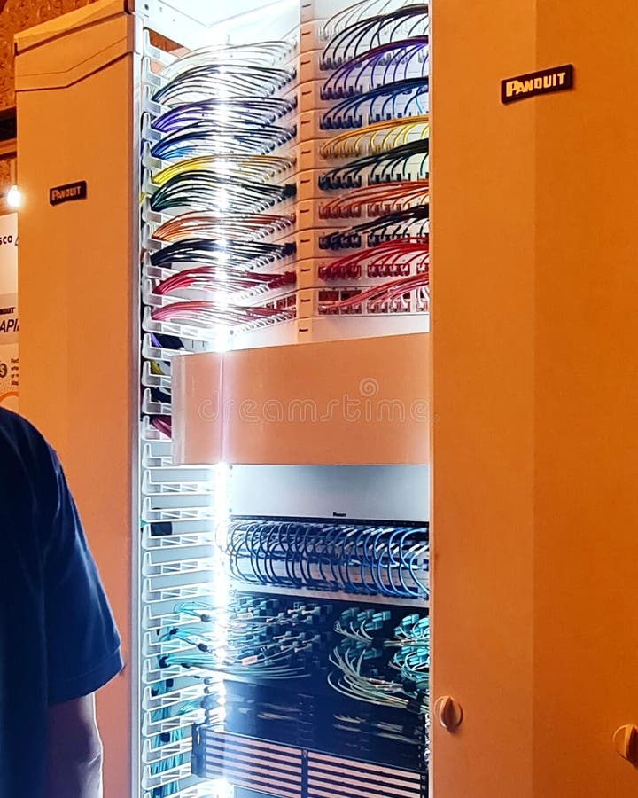 Wonderful Cable in Server Room Editorial Stock Image - Image of brand ...