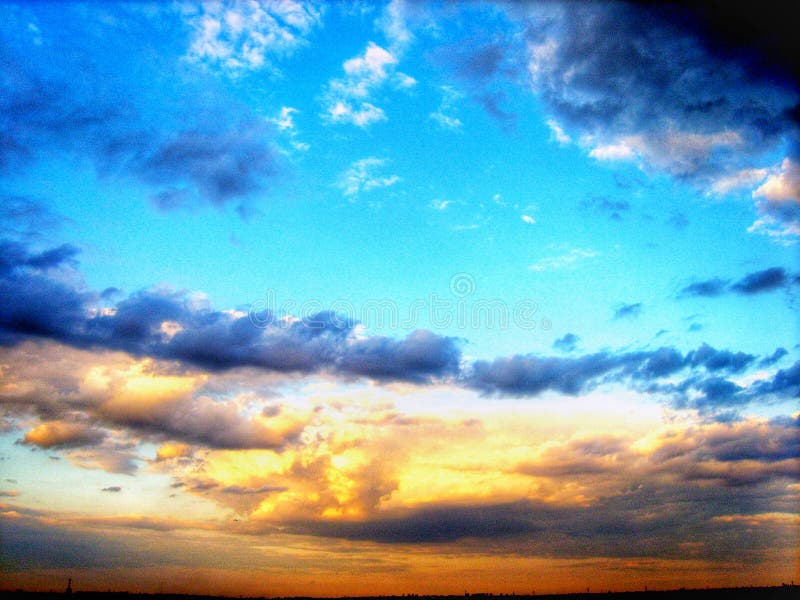 Wonderful Clouds in the Sky Stock Image - Image of clouds, dusk: 231849827