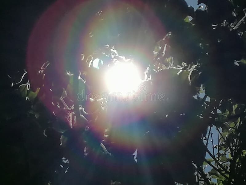The Wonderful Coloured Light of the Sun Having the Shape of a Sphere ...