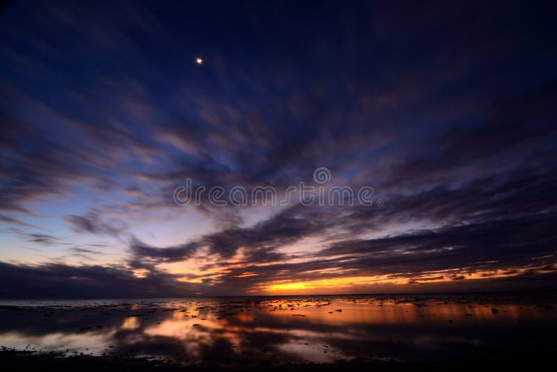 Wonderful dusk time stock image. Image of beauty, beach - 29272685