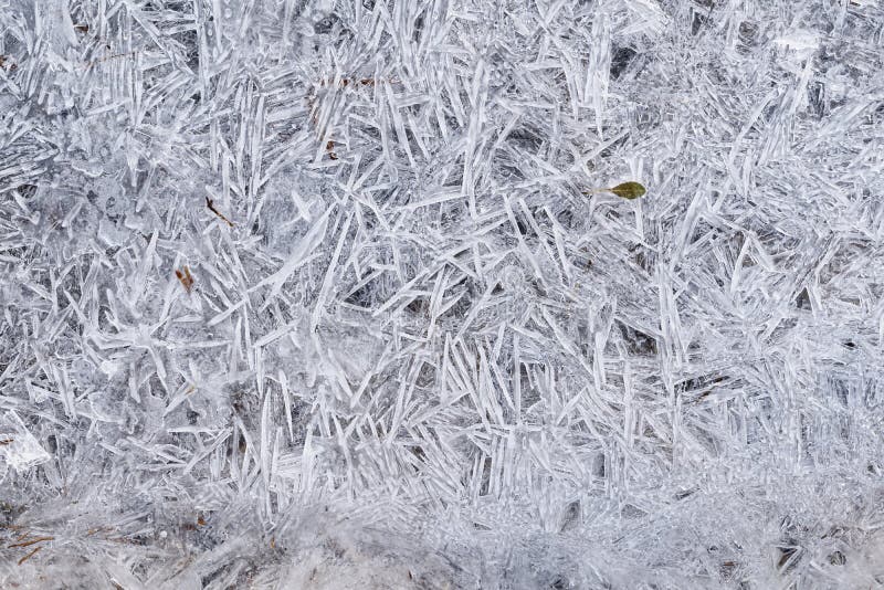 Wonderful Macro Ice Crystals, Cold Formations Stock Image - Image of ...