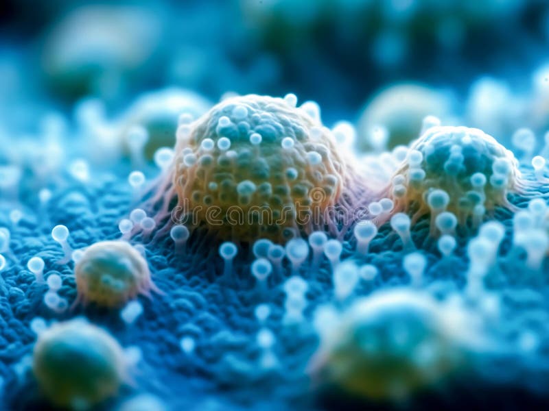 Wonderful Microscopic World: Cells, Tissues, Microorganisms Stock ...