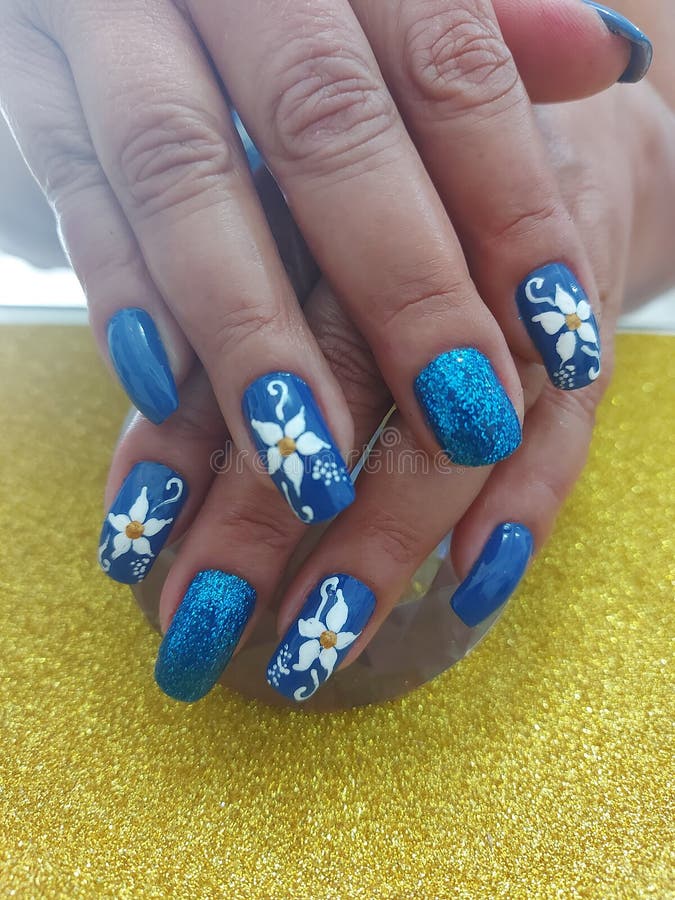 Wonderful Nails! Beautiful and Amazing Stock Image - Image of jewellery ...