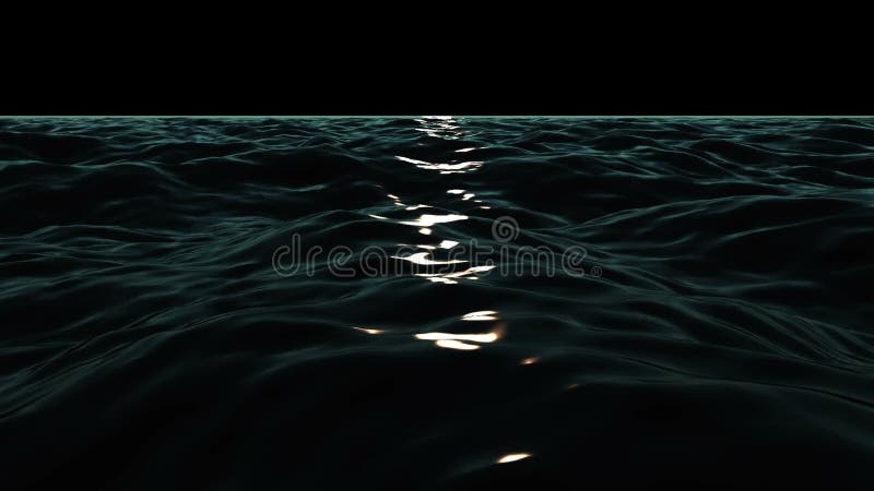 Wonderful Ocean Waves Animation, 4096x2304 Loop 4K Stock Footage ...