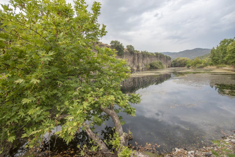 Wonderful Panoramic View of Salihli Adala Canyon Stock Photo - Image of ...
