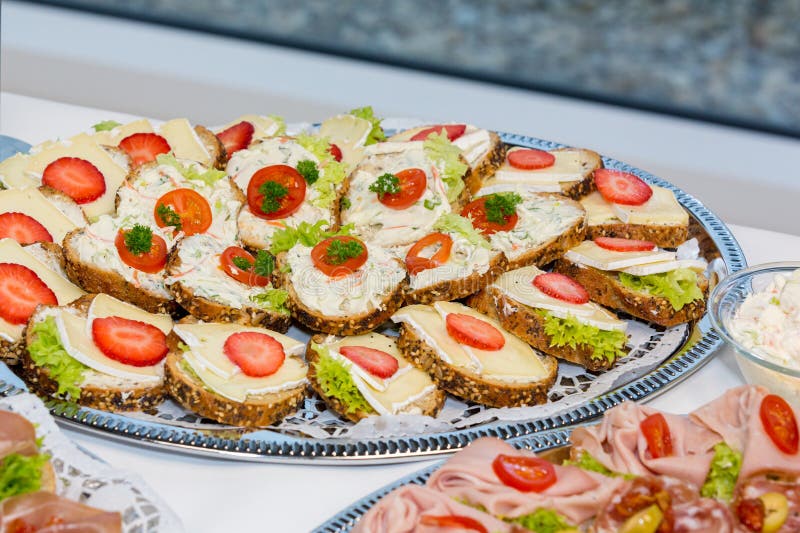 Wonderful Platters with a Large Selection of Starters and Appetizers ...