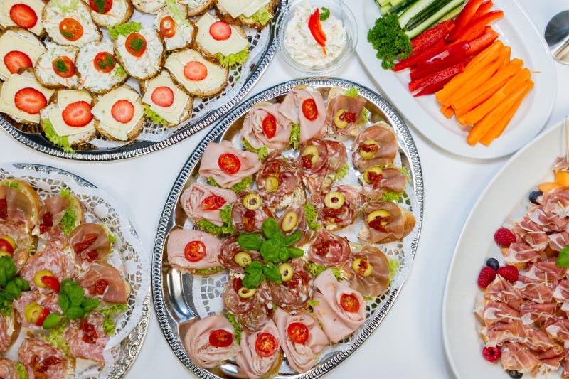 Wonderful Platters with a Large Selection of Starters and Appetizers ...