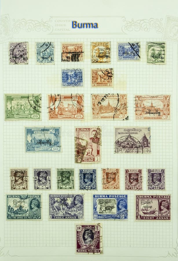 Wonderful Postage Stamps editorial stock image. Image of postage ...