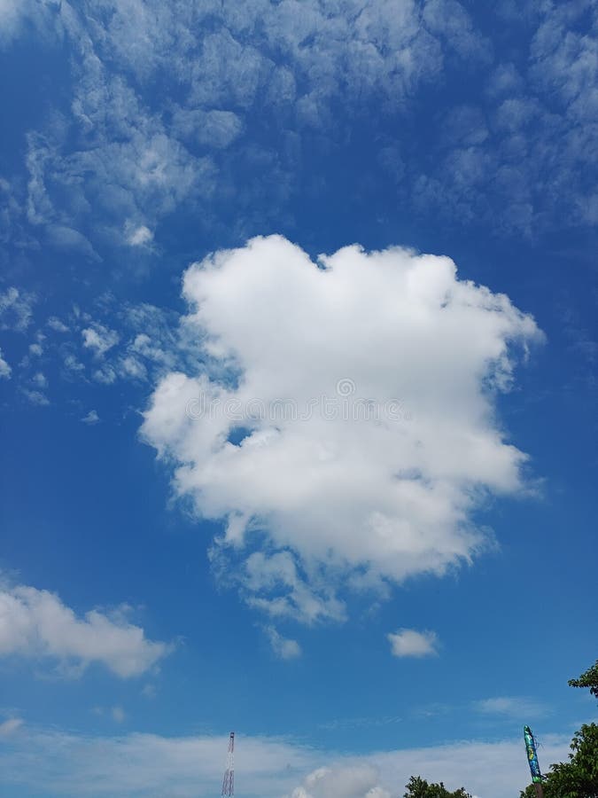 Wonderful Scene of Blue Sky Nature Stock Photo - Image of tower ...
