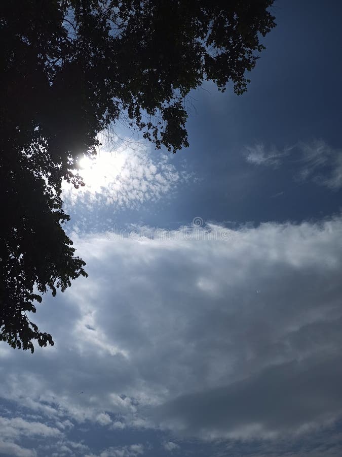 Wonderful Sky, Clouds and Sun in the Morning Stock Image - Image of ...