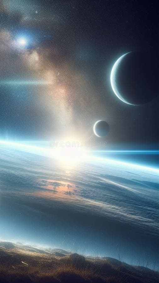 WONDERFUL SPACE stock image. Image of planets, dark - 310787061