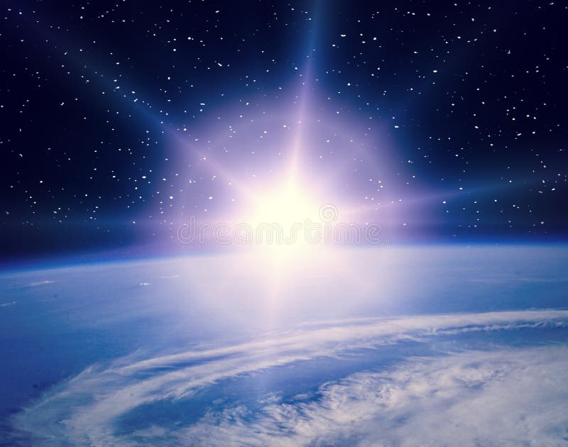 Wonderful Sunrise. the Elements of this Image Furnished by NASA Stock ...