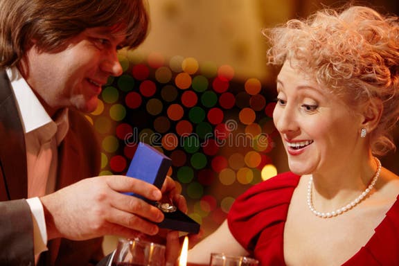 Wonderful surprise stock image. Image of emotion, date - 16332515
