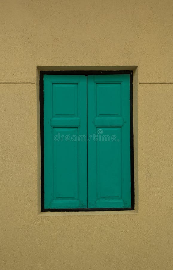 Wonderful Turquoise Blue Window Stock Image - Image of window, vertical ...