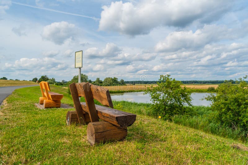 Wonderful View with this Bank in the Open Nature Stock Photo - Image of ...