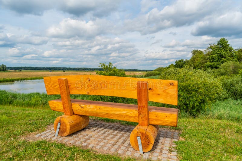 Wonderful View with this Bank in the Open Nature Stock Photo - Image of ...