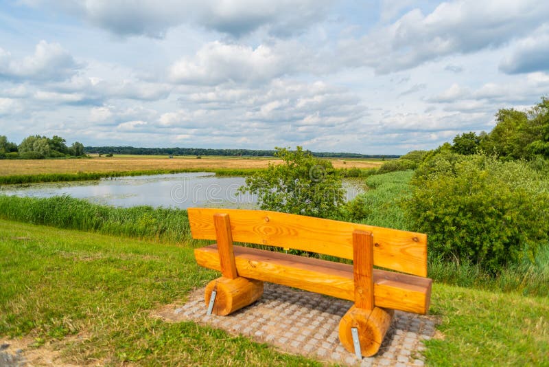 Wonderful View with this Bank in the Open Nature Stock Photo - Image of ...