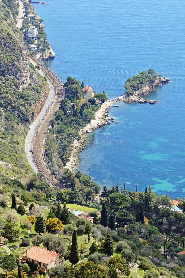 Wonderful View of French Riviera Stock Photo - Image of highway, france ...