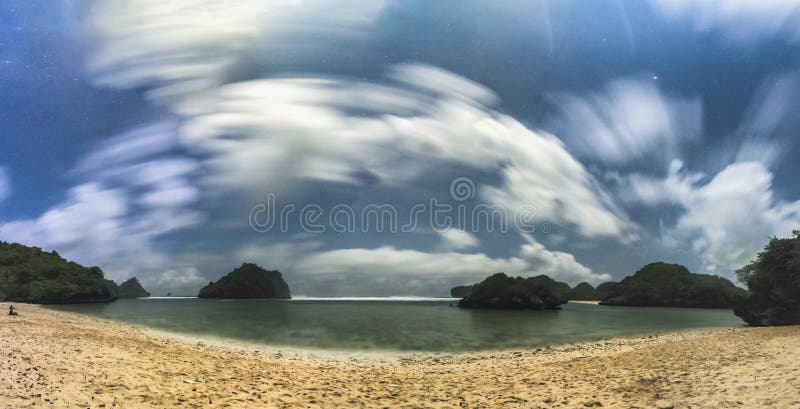 Wonderful View of Gatra Beach, Malang Indonesia Stock Image - Image of ...