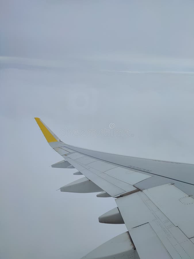 Wonderful View from a Plane Above Clouds Stock Photo - Image of airline ...