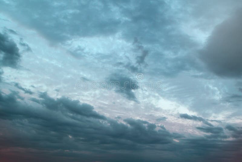 Wonderful Vivid Heavy Cloudy Sky for Using in Design As Background ...