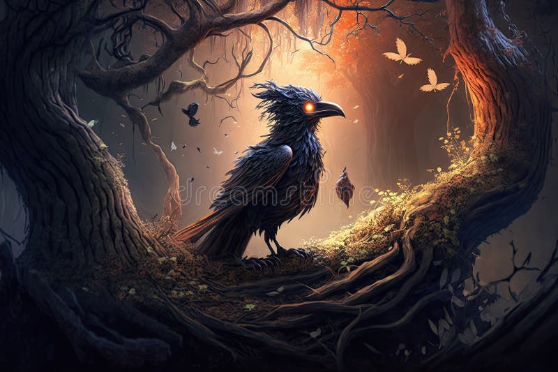 Wonderful Woods of Myth and Magic Stock Illustration - Illustration of ...