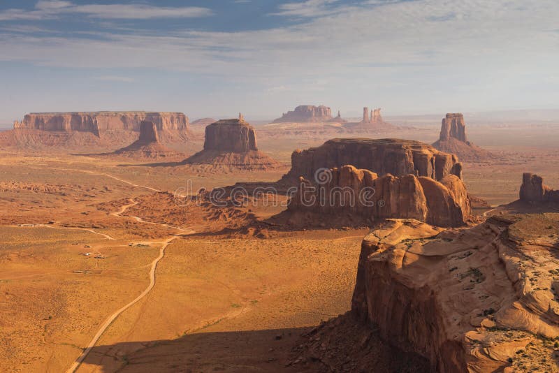 Wonderfull Monument Valley Aerial View Stock Photo - Image of green ...