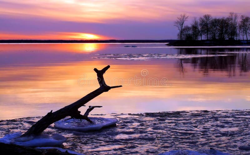 Beautiful Far North Sunset stock image. Image of nature - 153287633