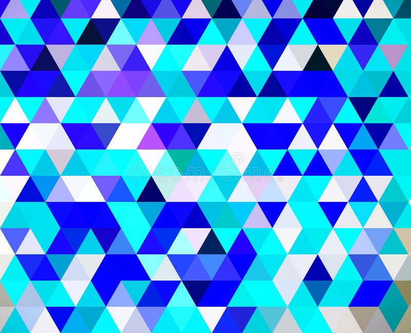 A Wonderfully Glorious Digital Pattern of Blue and White Triangles ...