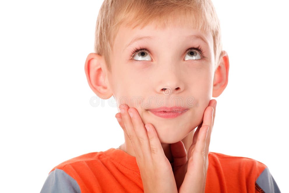 Wondering boy stock image. Image of isolated, posing - 11926241