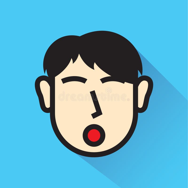 Wondering Man. Vector Illustration Decorative Design Stock Vector ...