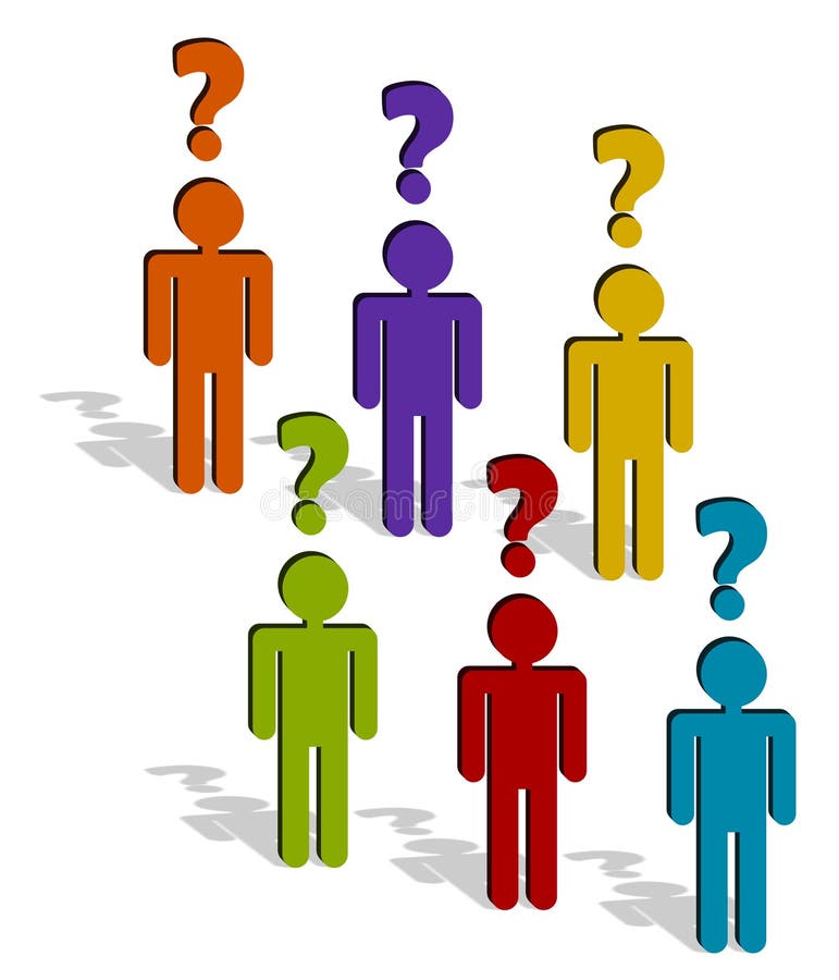 Wondering people stock illustration. Illustration of think - 21767031