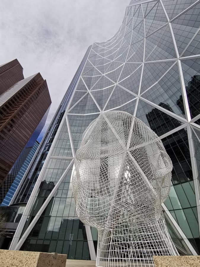 Wonderland Sculpture Modern Head Editorial Stock Photo - Image of city ...