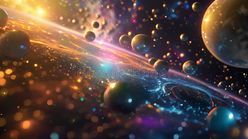 The Wonders of the Universe Captured in a Particle System Depicting the ...