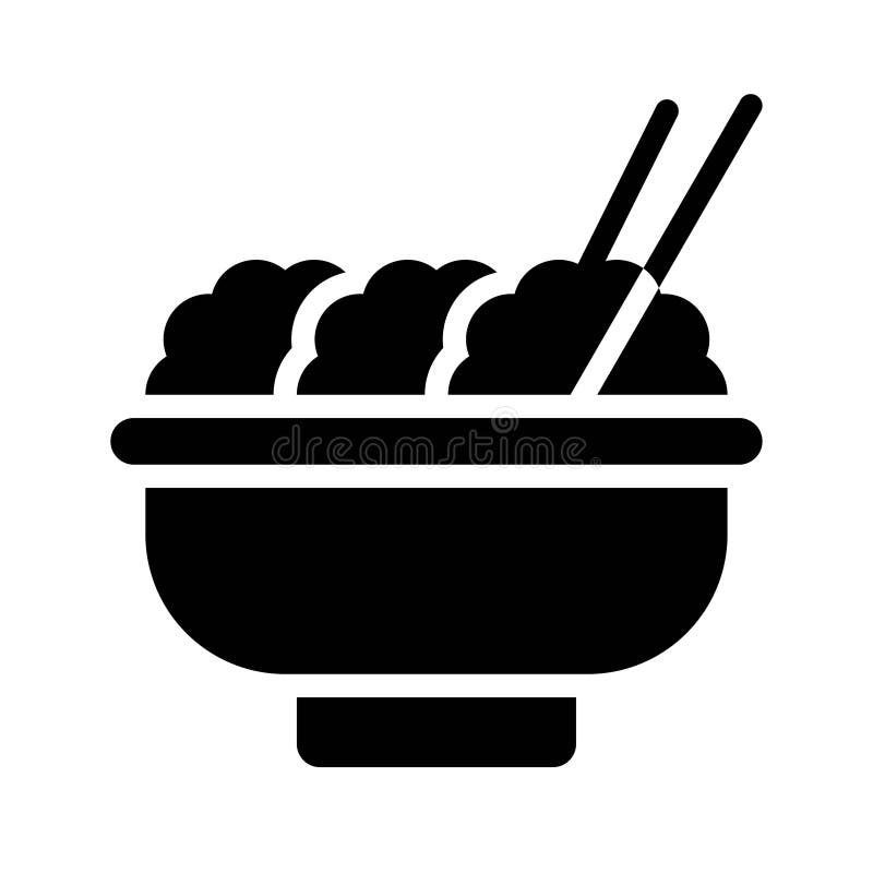 Wonton Vector, Chinese Lunar New Year Flat Style Icon Stock Vector ...