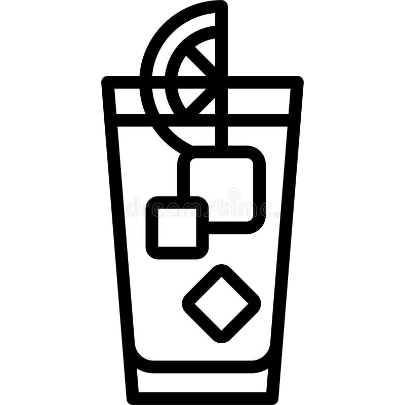 Woo Woo Cocktail Icon, Alcoholic Mixed Drink Vector Stock Vector ...
