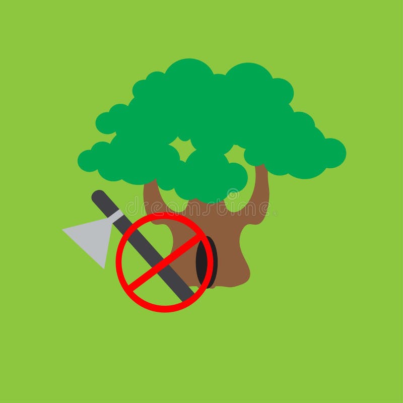 Tree Red Prohibition Sign Stop Symbol Stock Illustrations – 216 Tree ...