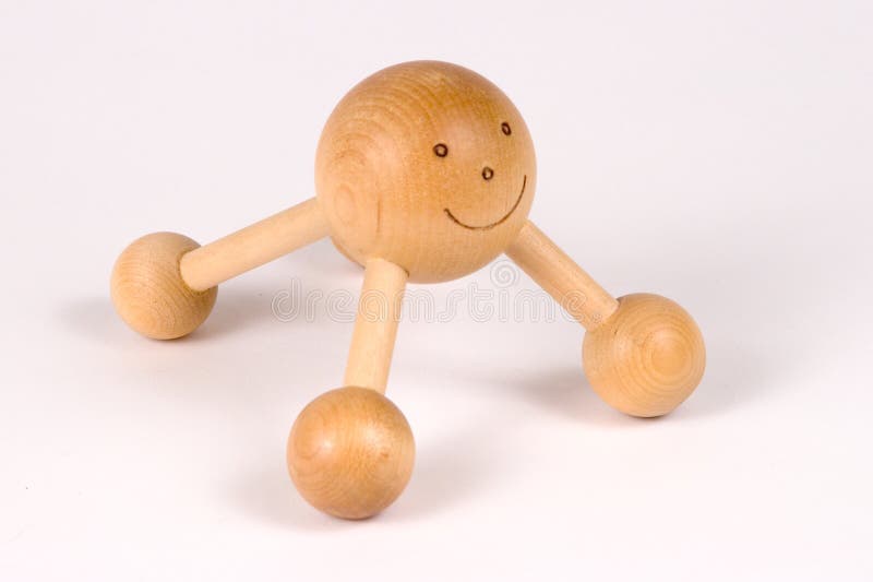 Wood Back Massager stock image. Image of relief, wood - 1285497