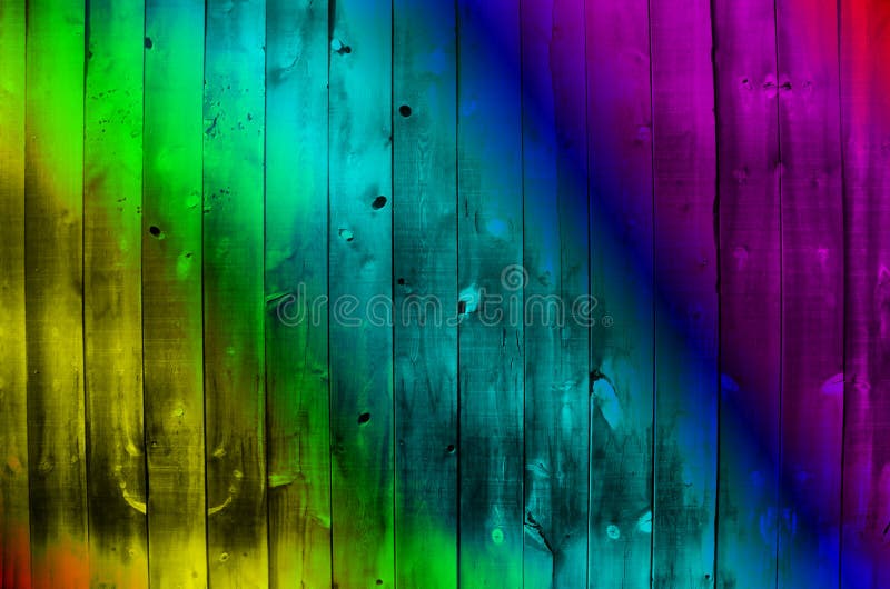 Rainbow Wood Texture Background Stock Photo - Image of colours, wood ...