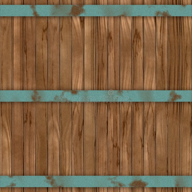 Wood Barrel Generated Seamless Hires Texture Stock Illustration ...