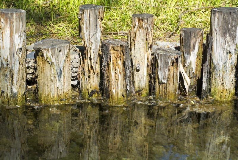 Wood Barrier stock image. Image of rustic, wooden, scenery - 70481917