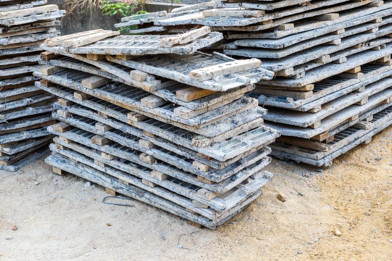 Wood Beam Stack for Construction Job Stock Image - Image of estate ...