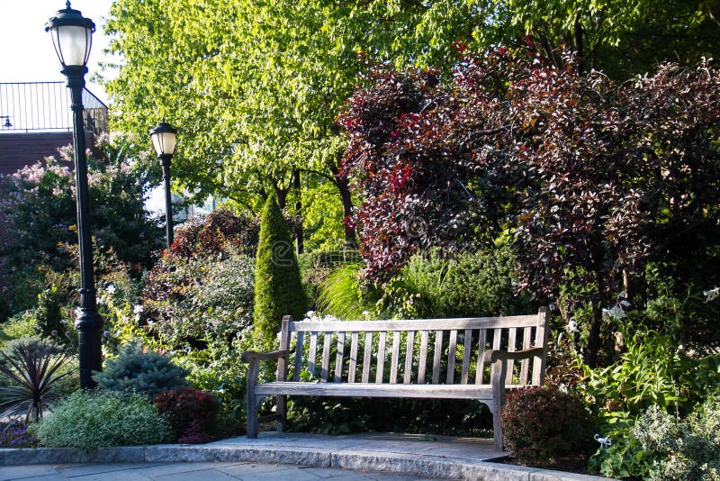 Light Pole at Central Park and Buildings Stock Photo - Image of black ...