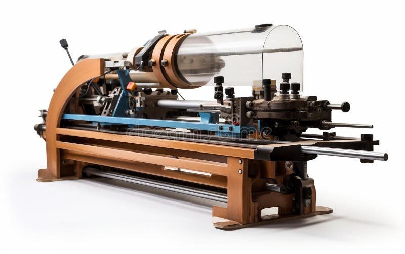 Wood Bending Machine Isolated on Transparent Background. Stock ...